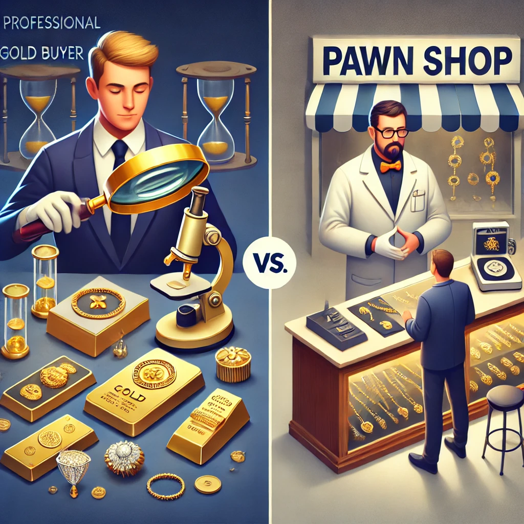 Gold Buyers vs. Pawn Shops - SSR GOLD